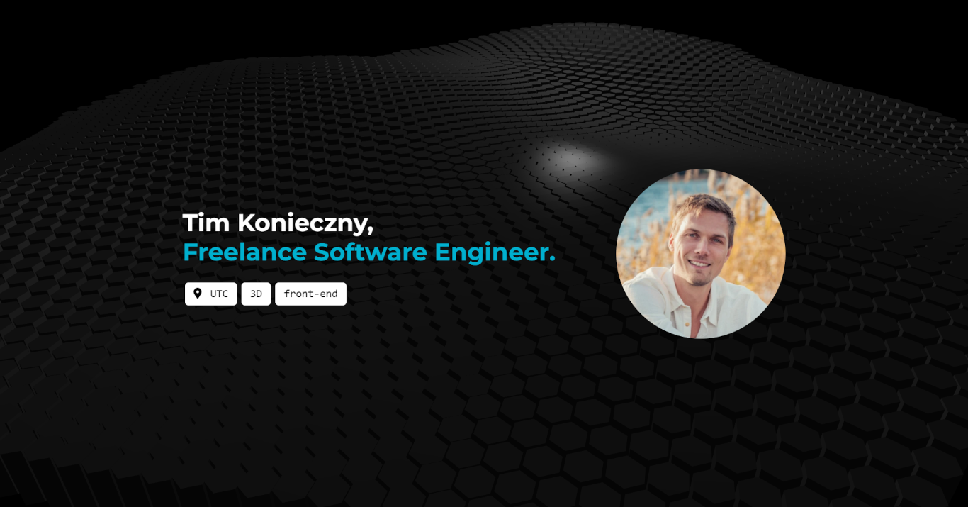 Tim Konieczny. Freelance Software Engineer. 3D and front-end ...